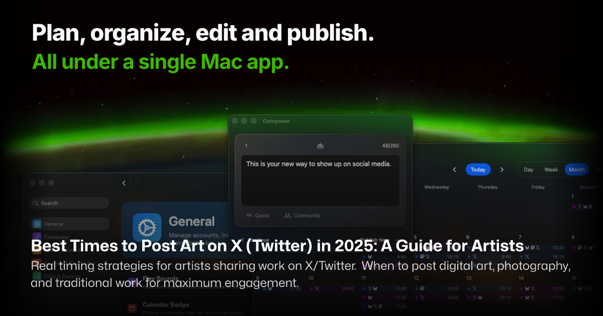 Best Times to Post Art on X (Twitter) in 2025: A Guide for Artists • Statuz