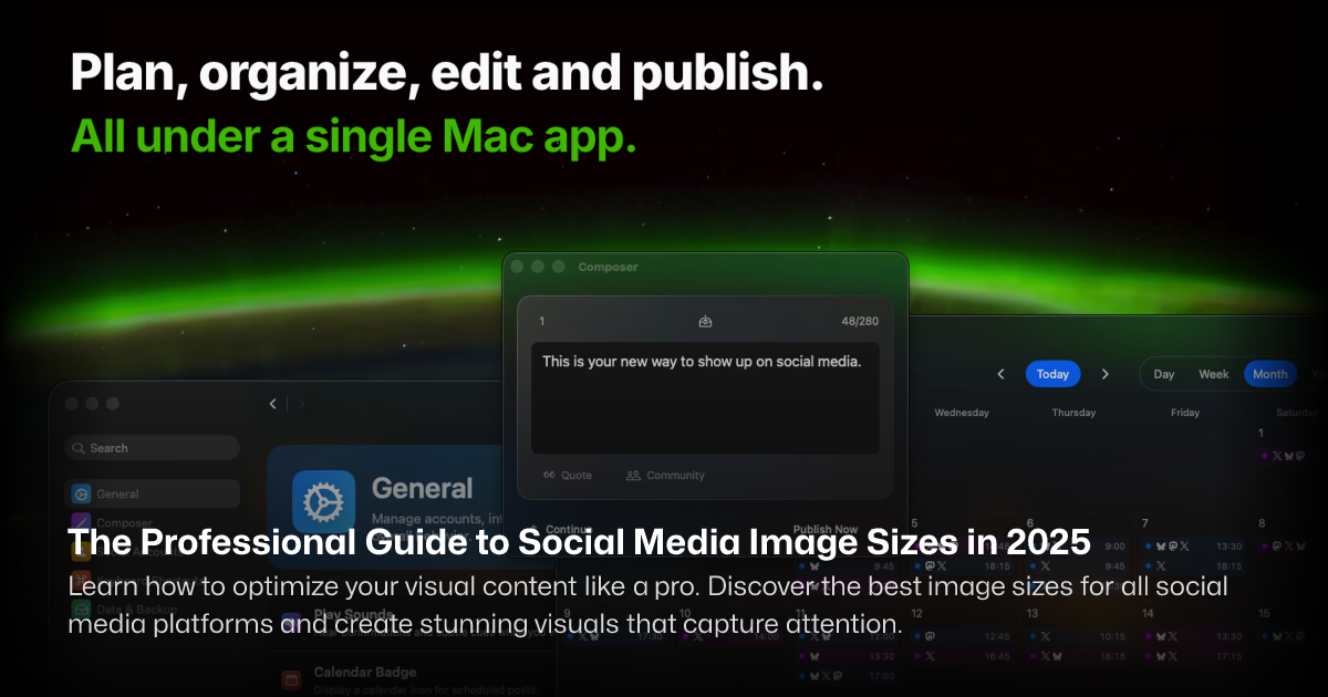 The Professional Guide to Social Media Image Sizes in 2025 • Statuz