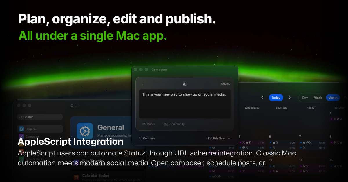 AppleScript Integration • Statuz