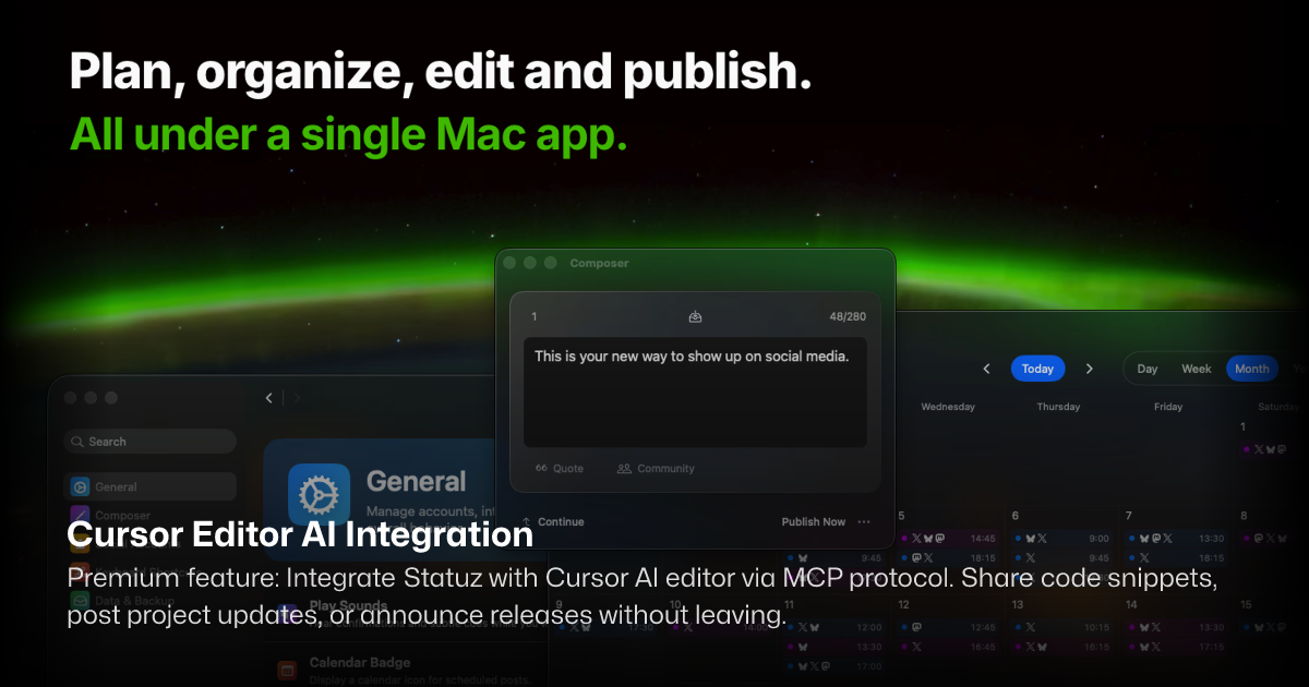 Cursor Editor AI Integration • Statuz