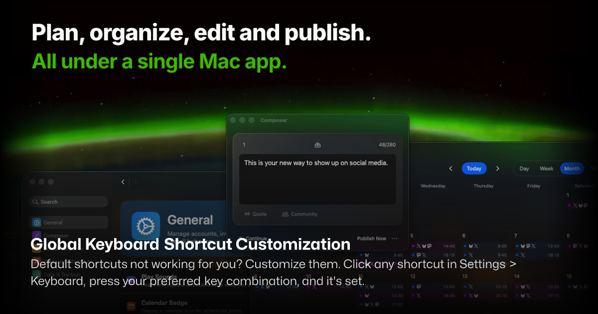 Global Keyboard Shortcut Customization