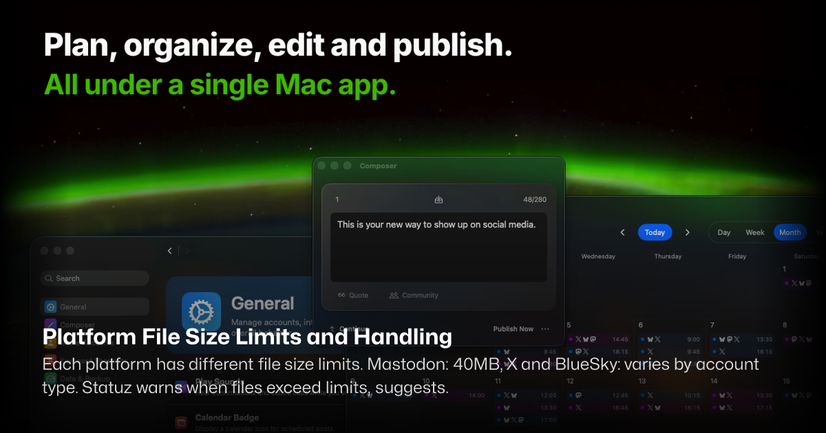 Platform File Size Limits and Handling • Statuz