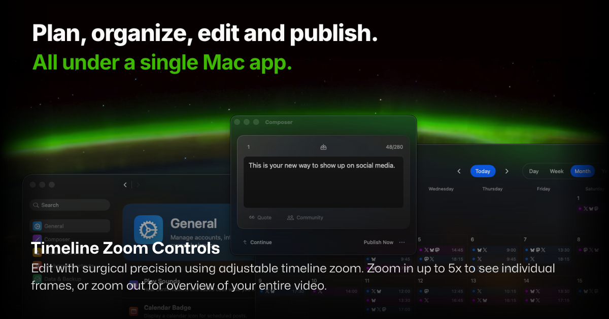 Timeline Zoom Controls • Statuz